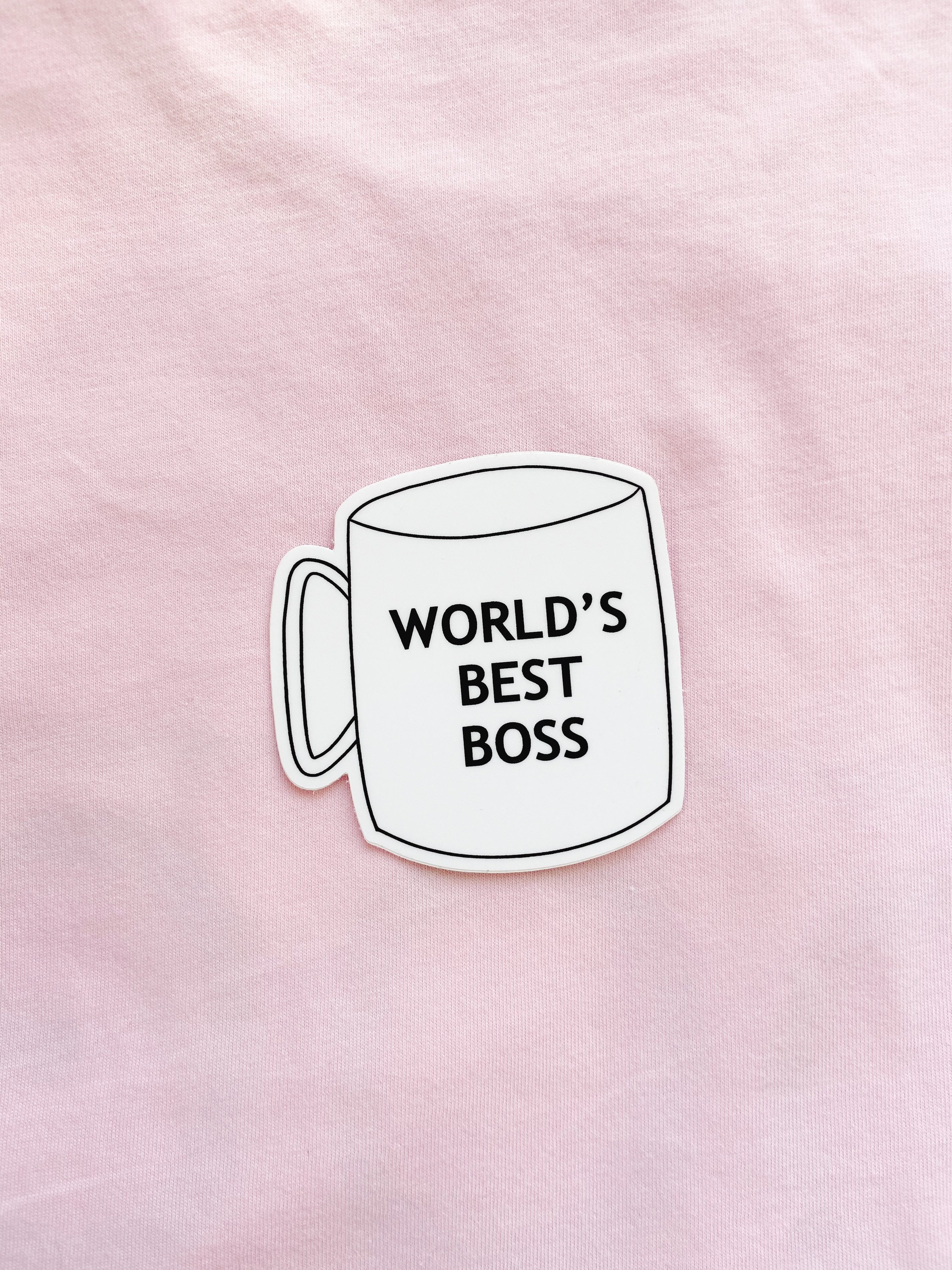 The Office Inspired sticker Worlds Best Boss Sticker | Etsy