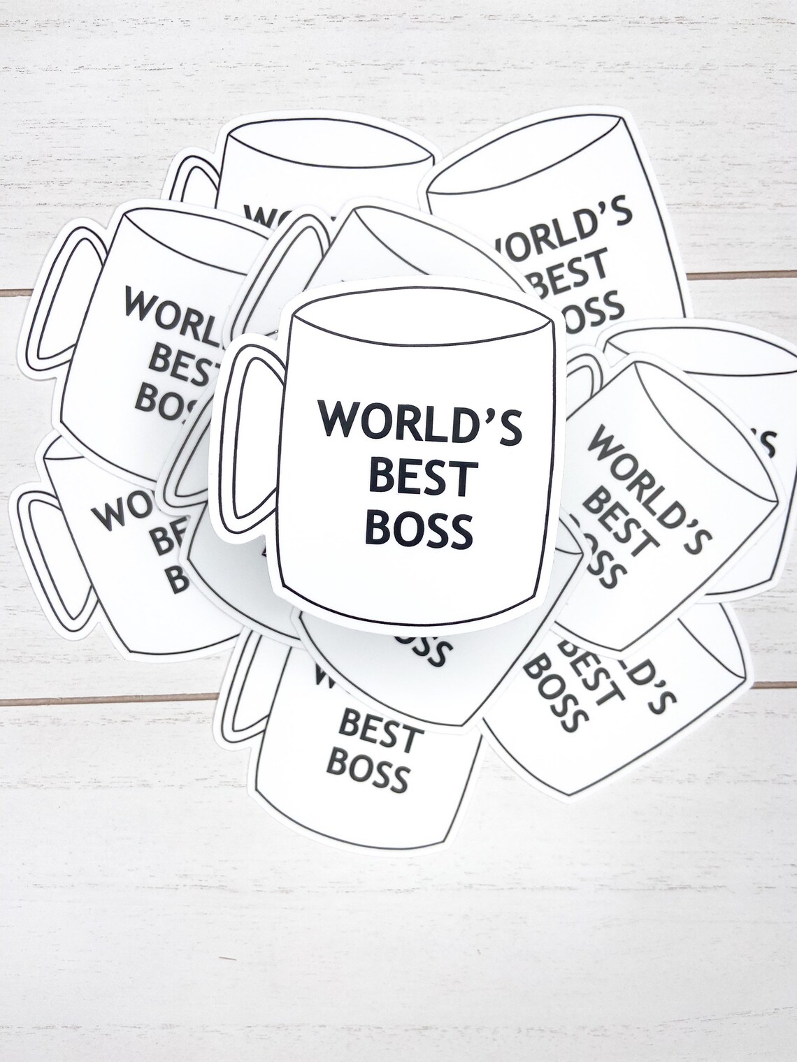 The Office Inspired Sticker Worlds Best Boss Sticker | Etsy