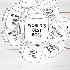 The Office Inspired Sticker, World’s Best Boss Sticker, World’s Best ...