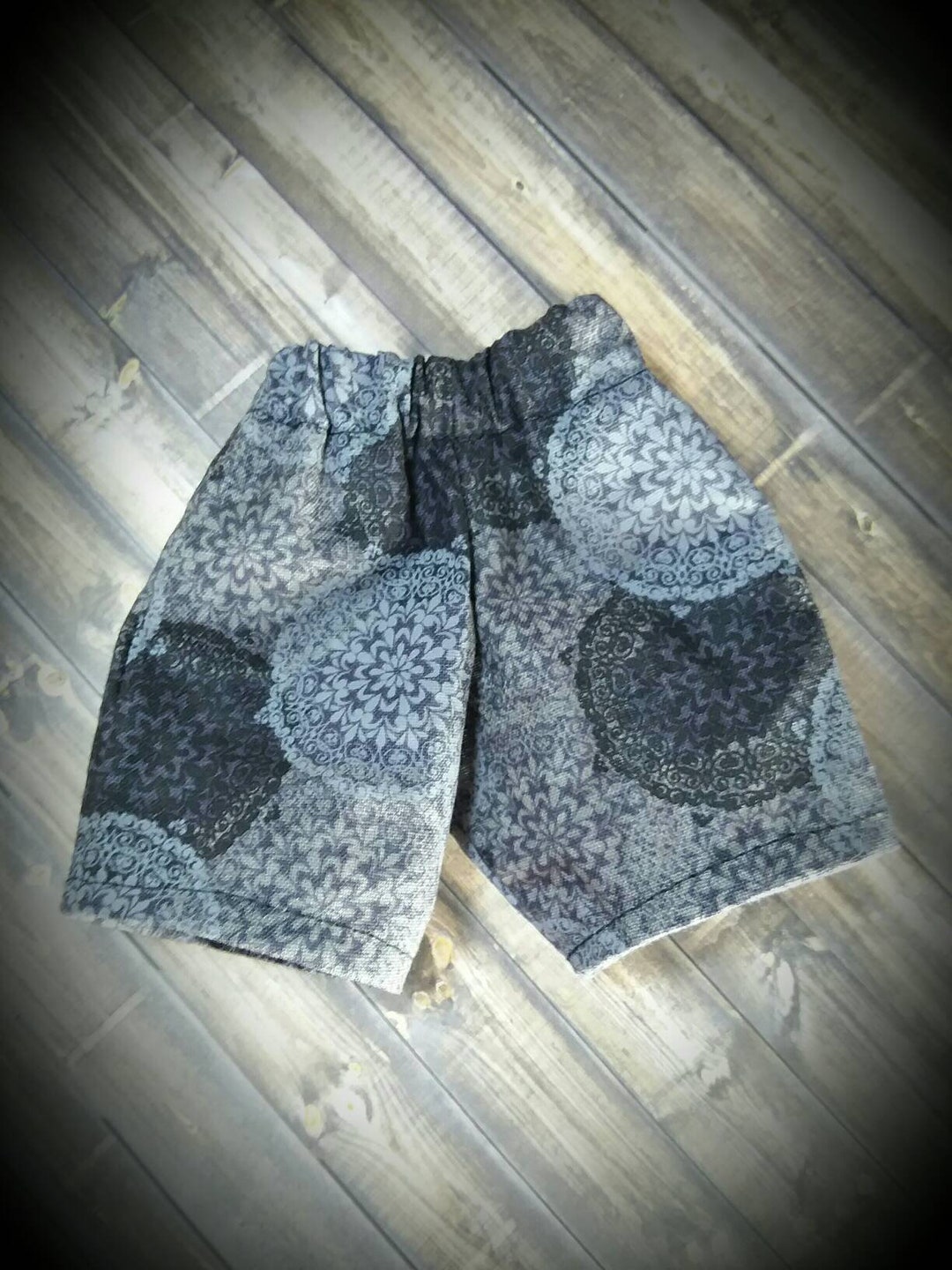 Msd 1/4 Size BJD Boy or Girl Gray and Black Doily Print Shorts With ...