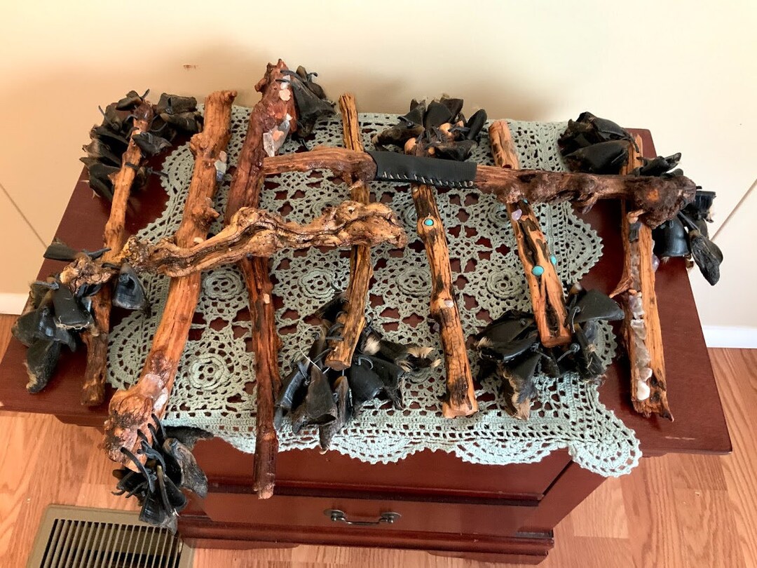 DEER TOE RATTLER - Dragonwood Handle - Etsy