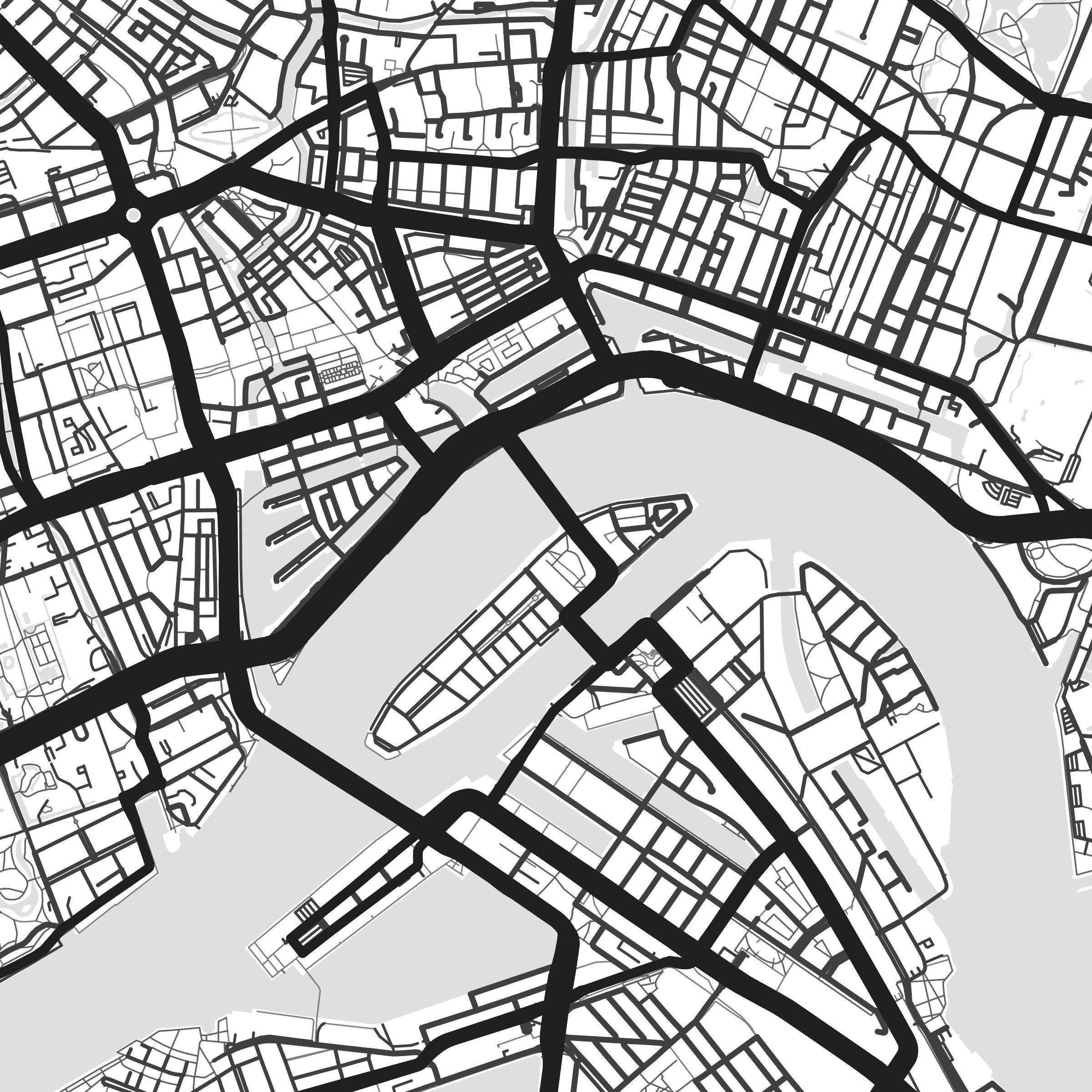 Rotterdam Map Print Printable Rotterdam Map Art Rotterdam | Etsy