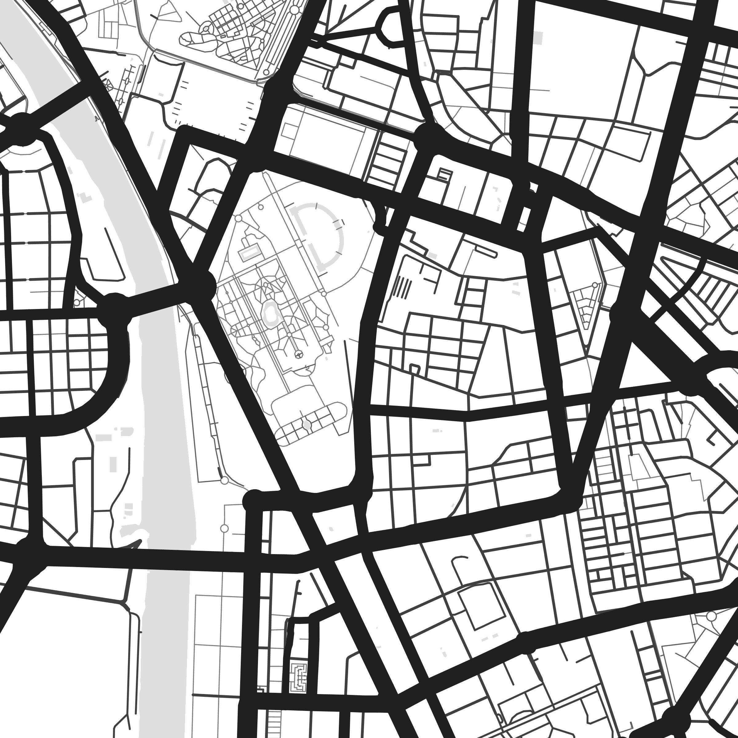 Sevilla Map Print Printable Seville Map Art Sevilla Print | Etsy