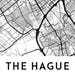 The Hague Map Art Print: Detailed Netherlands Cityscape (digital ...