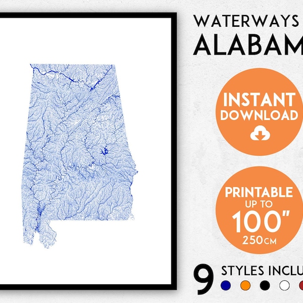Alabama Poster - Etsy