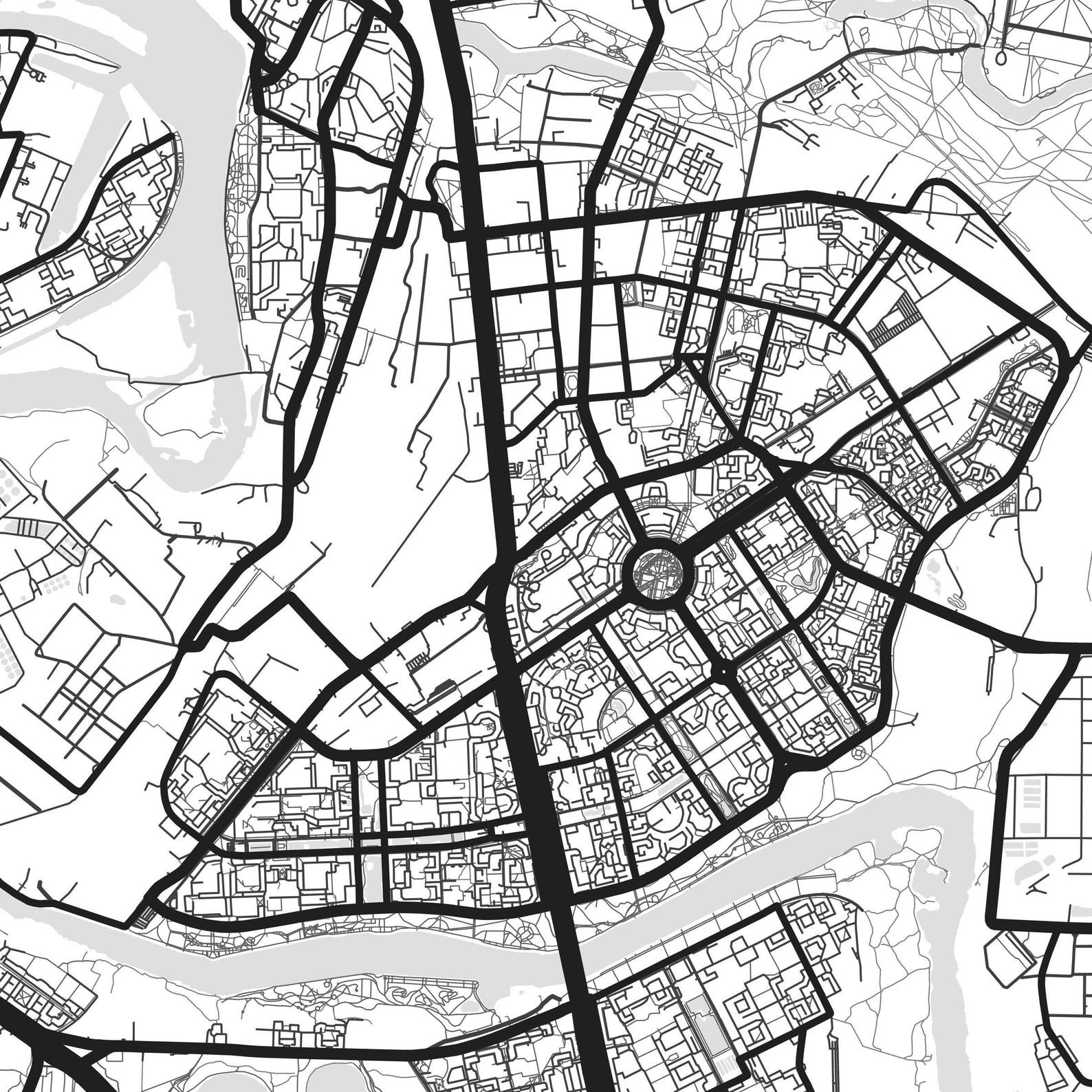 Moscow Map Print Printable Moscow Map Art Moscow Print - Etsy