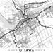 Ottawa Map Print, Printable Ottawa Map Art, Canada Map, Ottawa Print ...