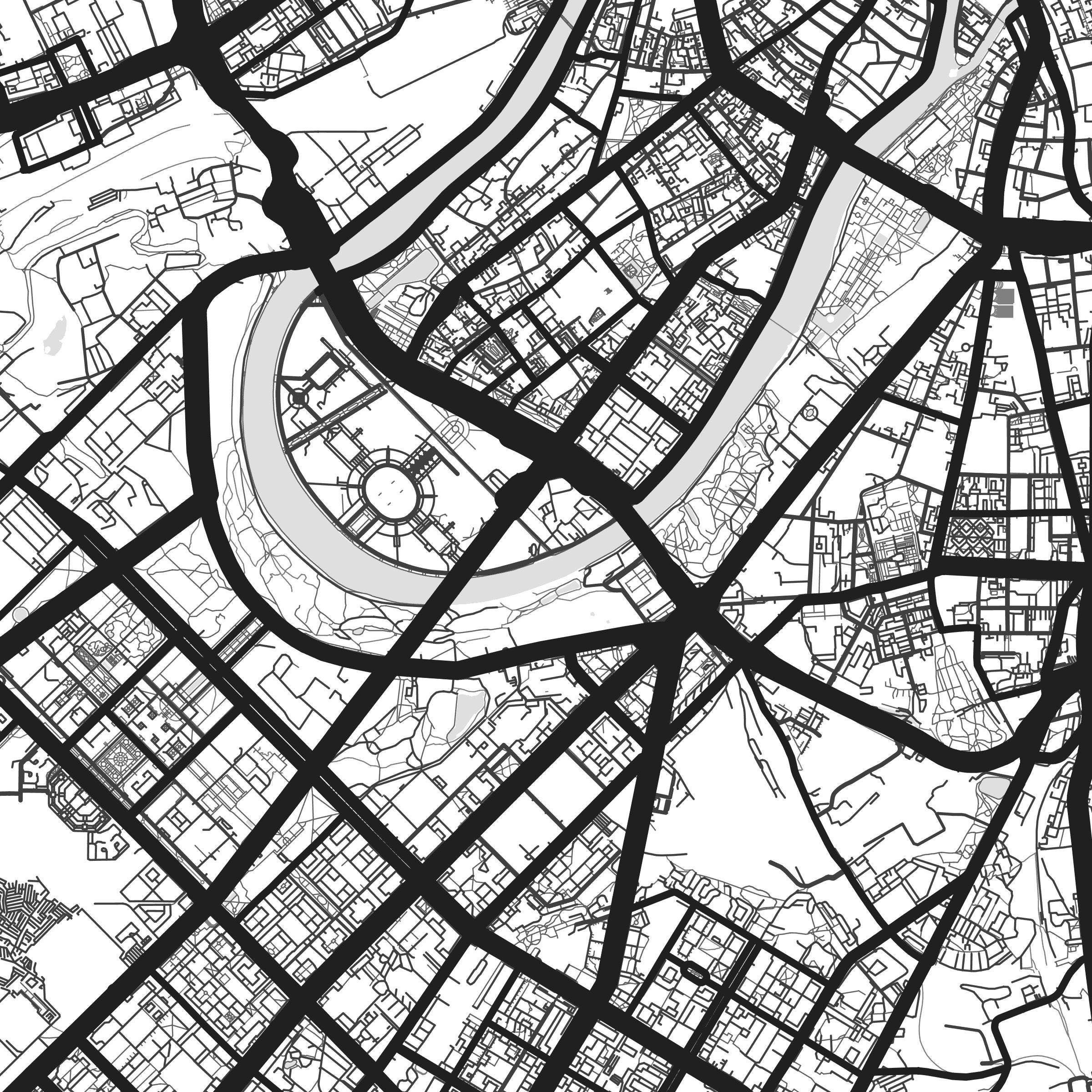 Moscow Map Print Printable Moscow Map Art Moscow Print - Etsy