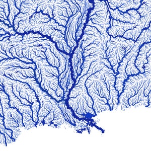 Rivers of the USA Map Poster, USA Map Print, America Print, America Art ...