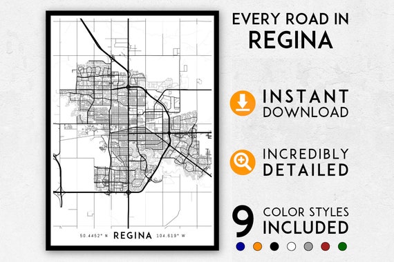 City Of Regina Map