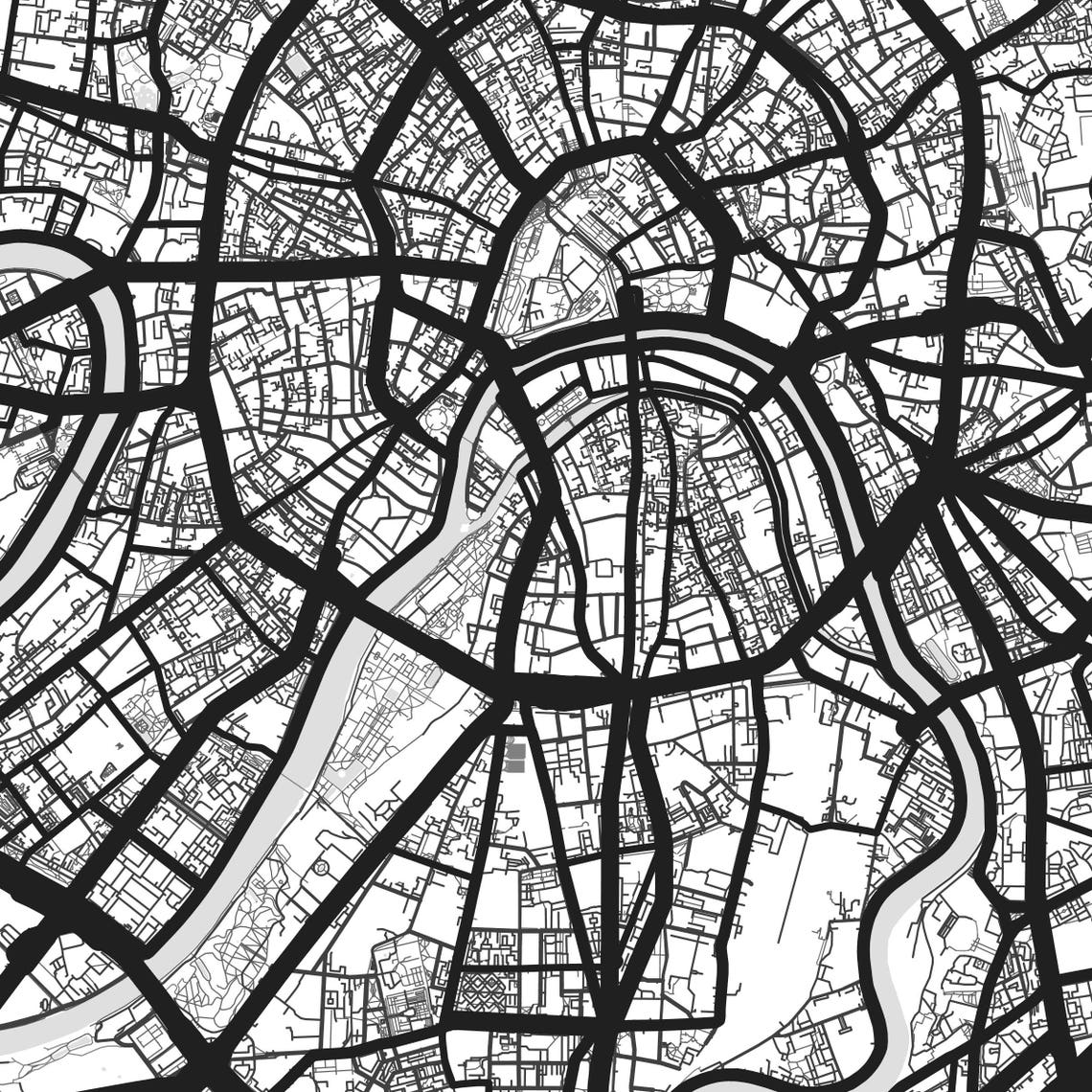 Moscow Map Print Printable Moscow Map Art Moscow Print - Etsy