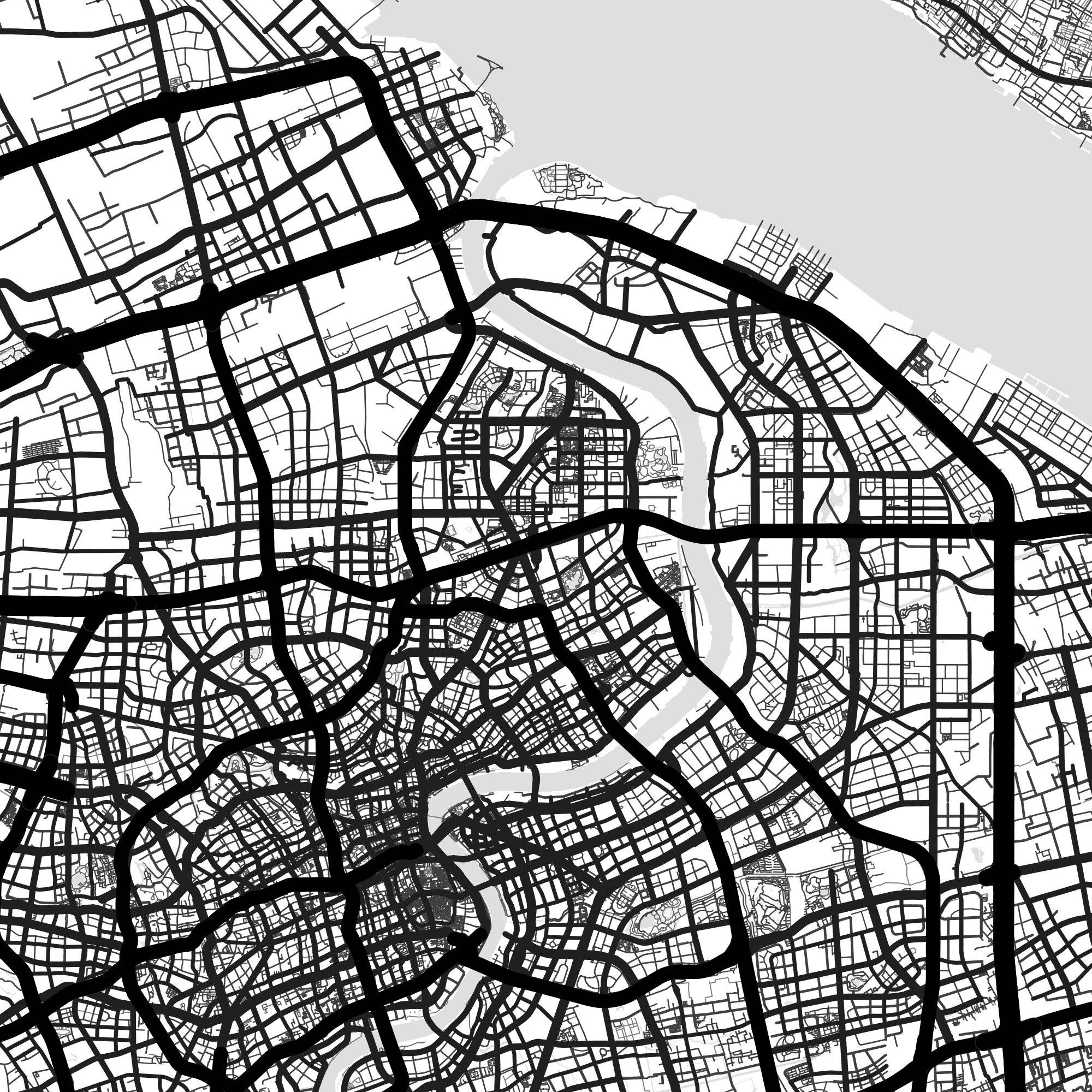 Shanghai map print Shanghai print Shanghai city map China | Etsy