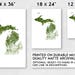 Forests of Michigan Poster Print Physical Michigan Map Print, Michigan ...