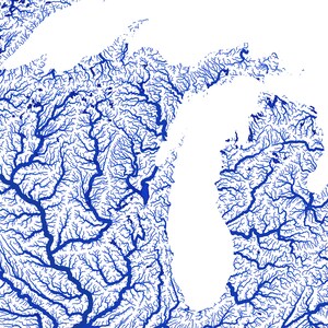 Rivers of the USA Map Poster, USA Map Print, America Print, America Art ...