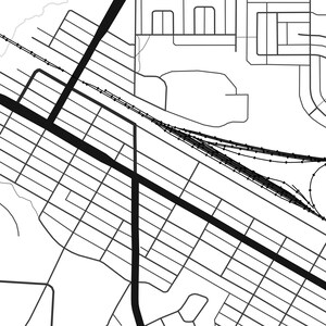 Estevan Map Print, Estevan Print, Estevan City Map, Estevan Poster ...