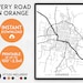 Orange NSW Map Print: Detailed City Art (digital Download) - Etsy