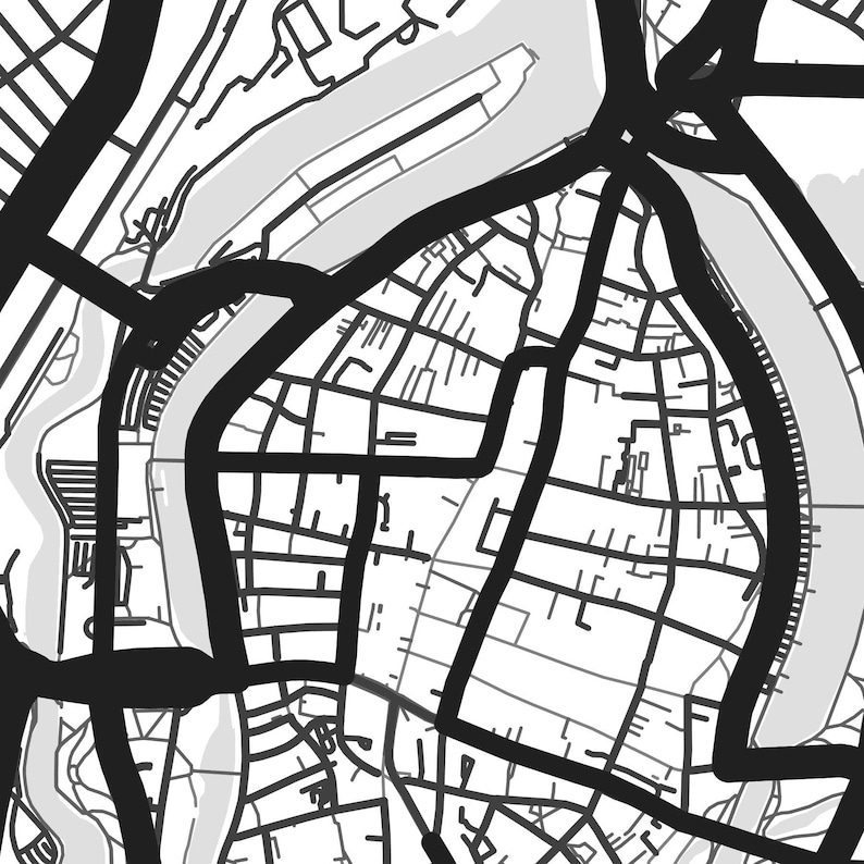 Lübeck Map Print Lubeck Print Lubeck City Map Germany Map - Etsy