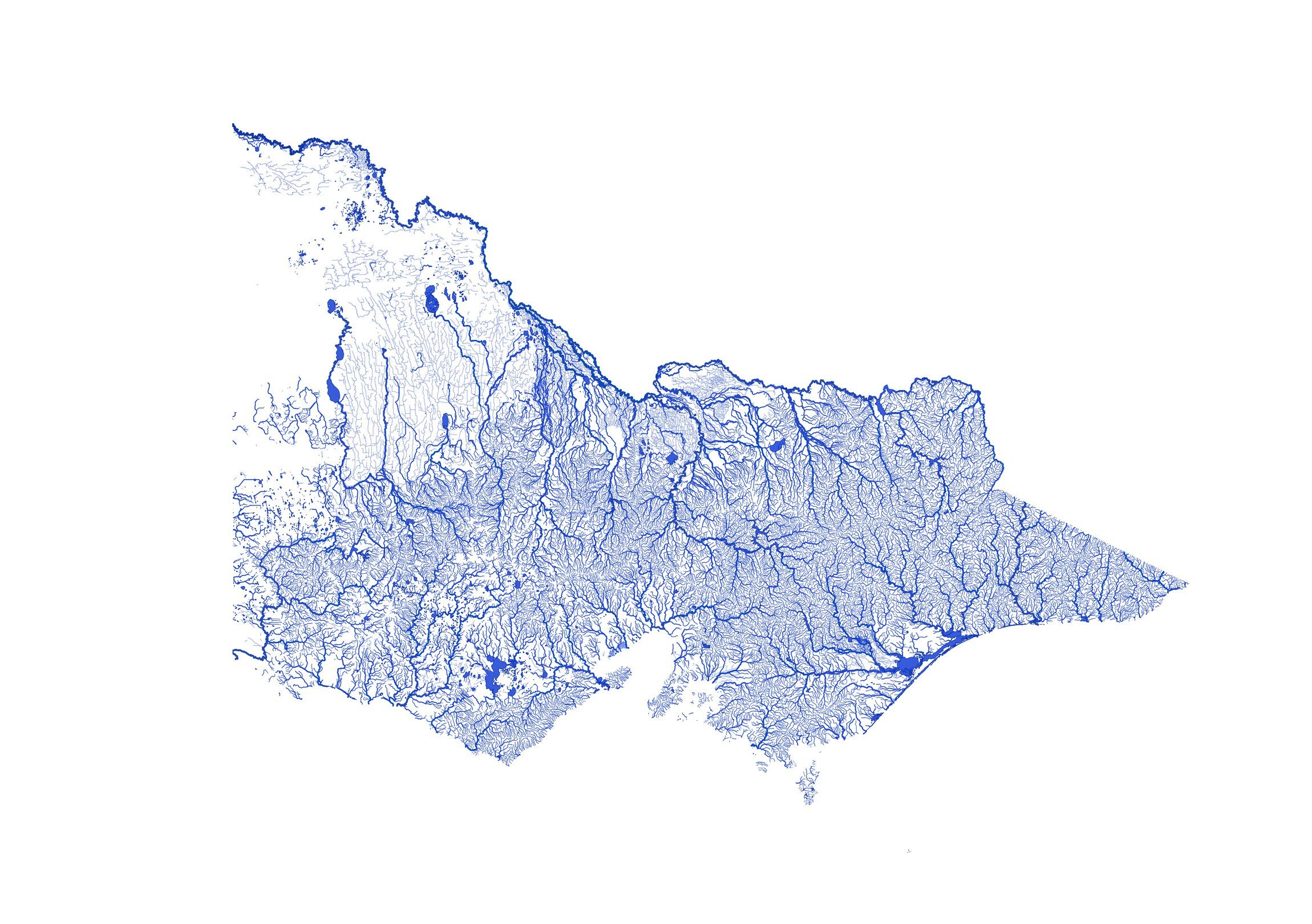 Victoria Map Print Printable Victoria Map Art Victoria - Etsy