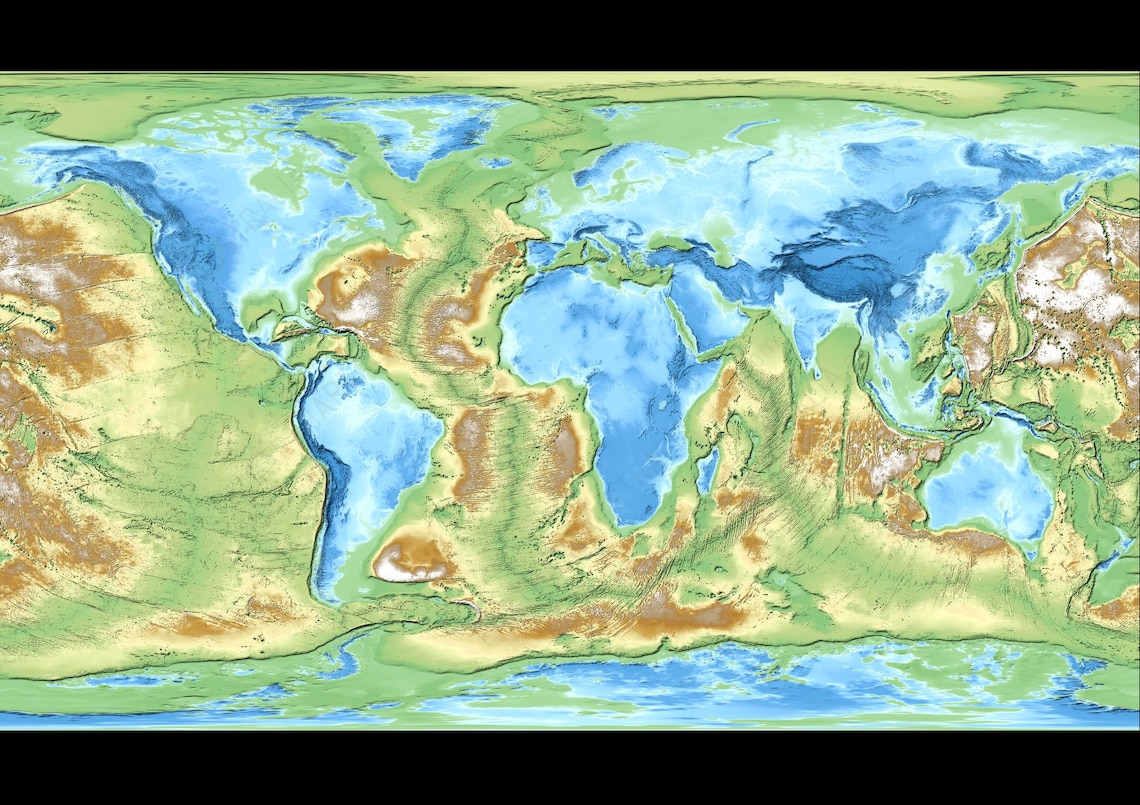 Inverted Earth World Map Print Inverted Earth World Map - Etsy Australia