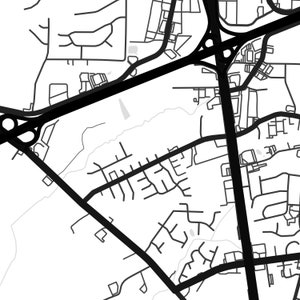 Jackson Tennessee Map Print, Jackson Tennessee Print, Jackson Tennessee ...