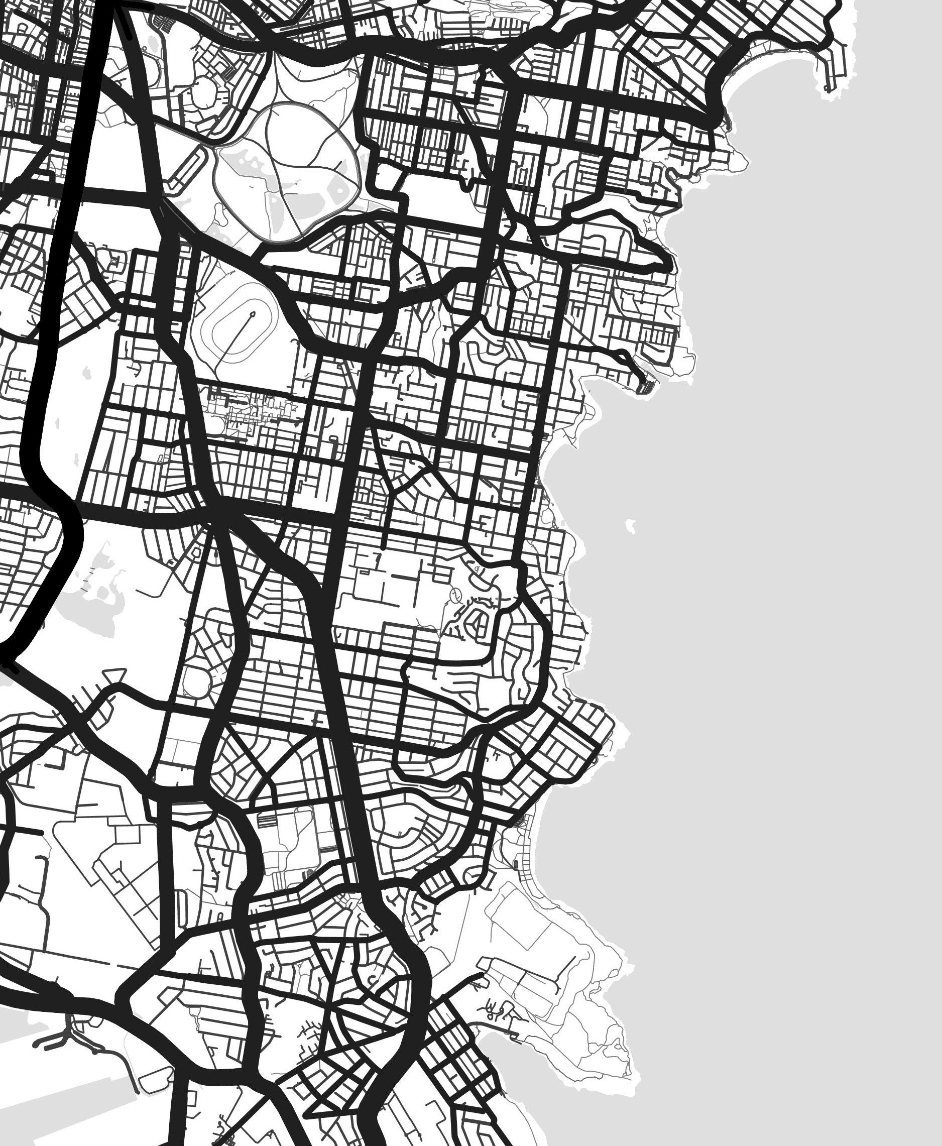 Sydney Map Print Sydney Print Sydney City Map Australia Map - Etsy ...