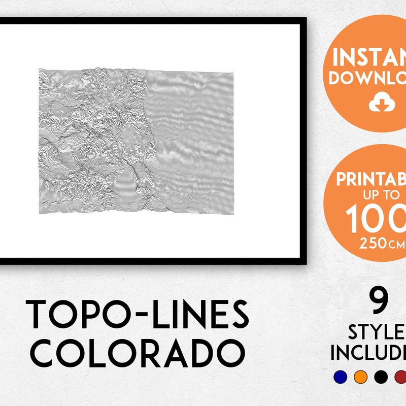 Colorado Topo Map - Etsy