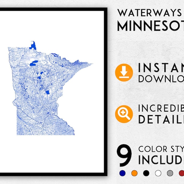 Minnesota Print - Etsy