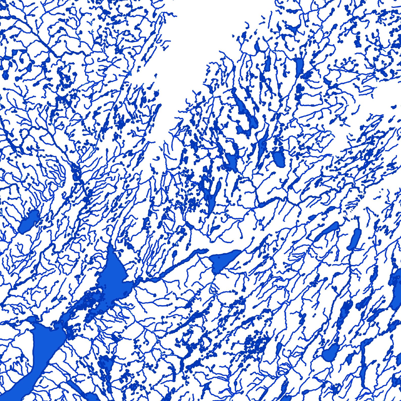 Waterways of Newfoundland Map Poster Newfoundland Print | Etsy