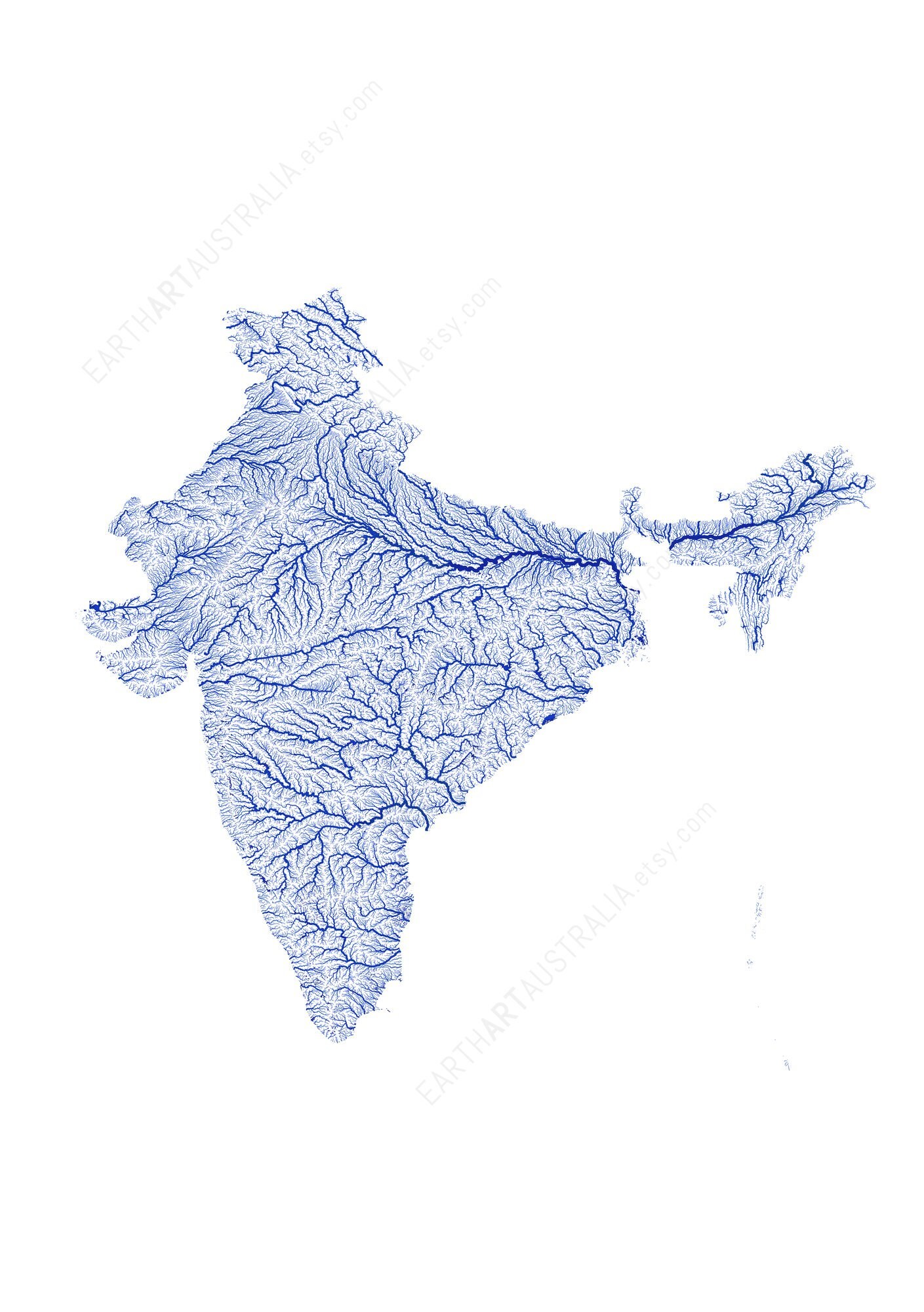 India Map Print India Print India Poster India Wall Art - Etsy Hong Kong