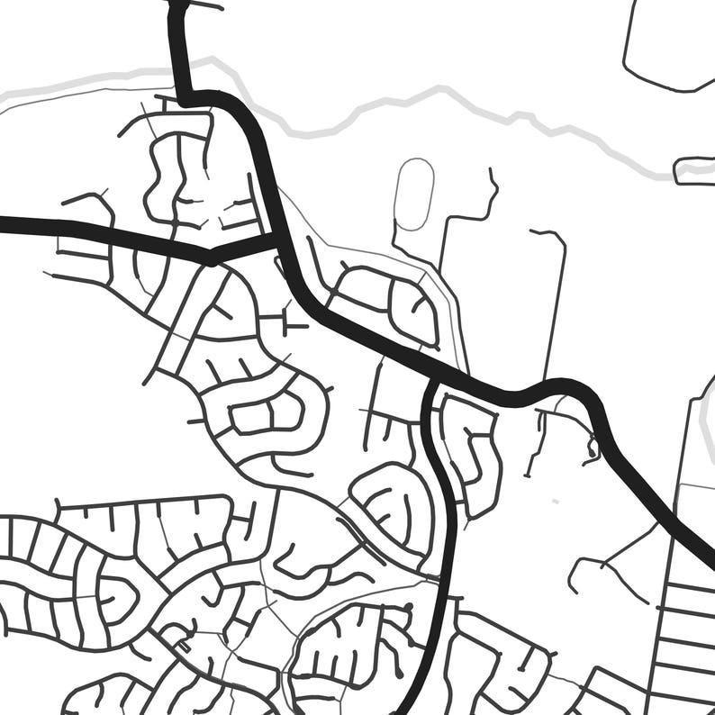 Bathurst Map Print Printable Bathurst Map Art Bathurst - Etsy Australia