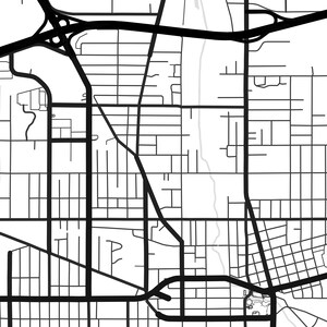 Jackson Michigan Map Print, Jackson Michigan Print, Jackson Michigan ...