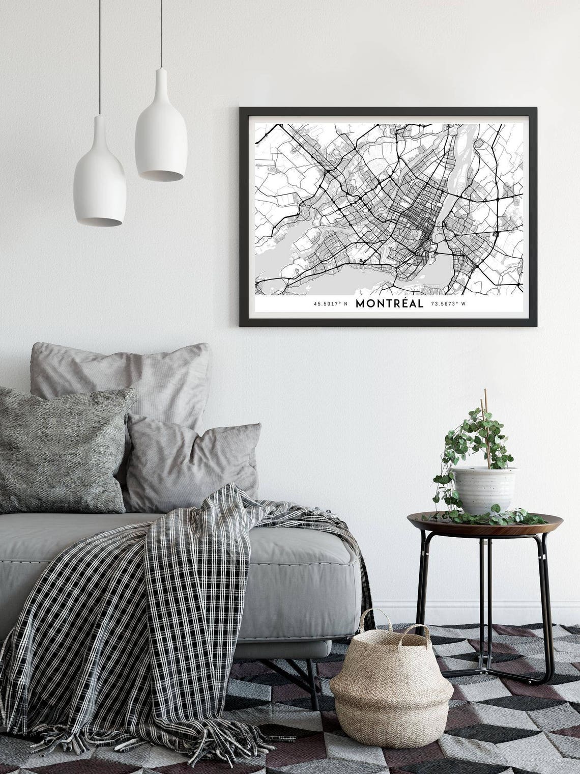 Montreal Map Print Montreal Print Montreal City Map - Etsy Canada