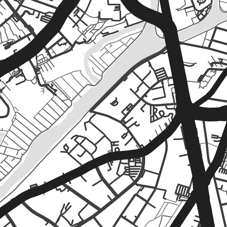 Lübeck Map Print Lubeck Print Lubeck City Map Germany Map - Etsy
