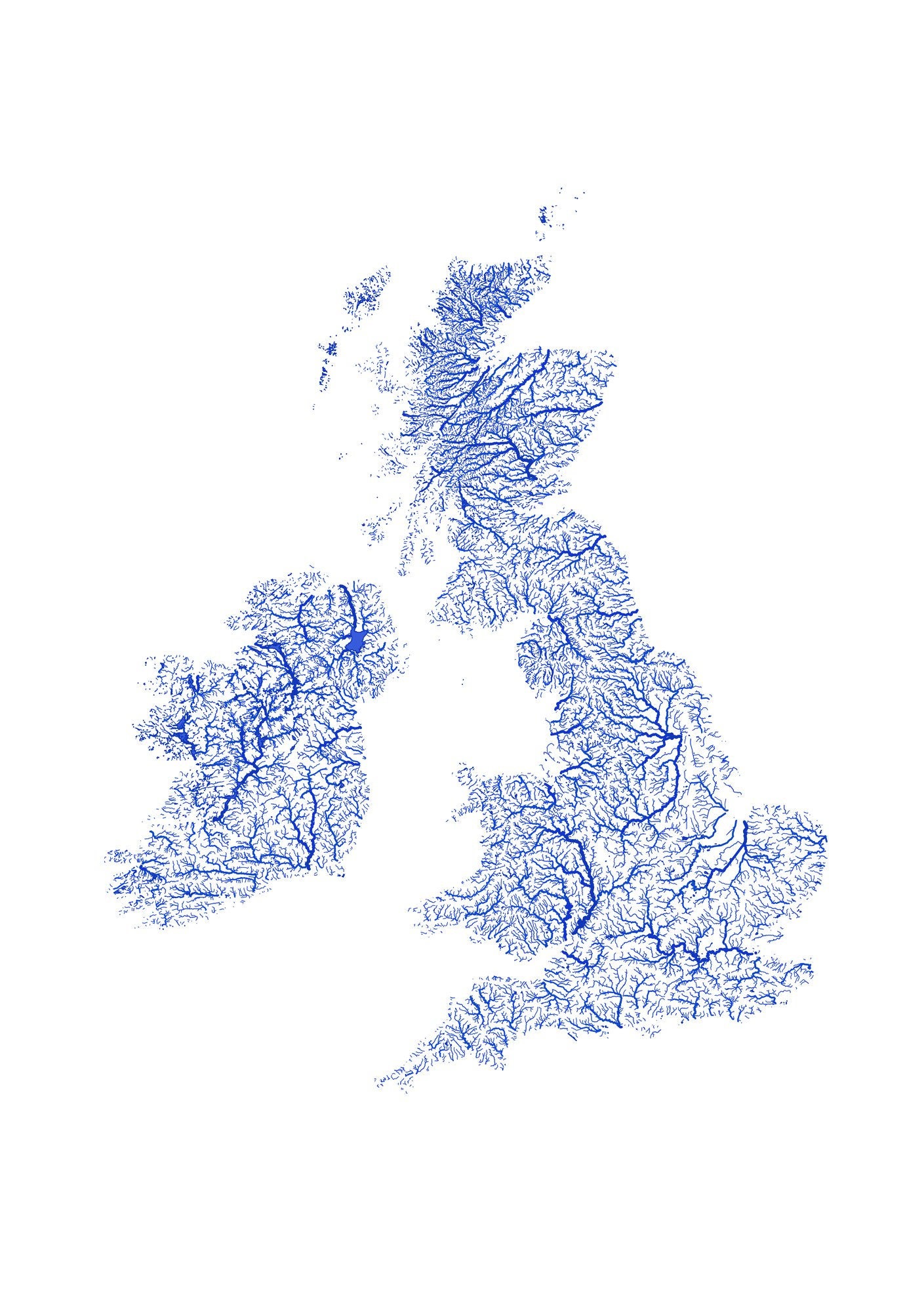 UK Map Art Ireland Map Printable UK Map Print UK Print | Etsy