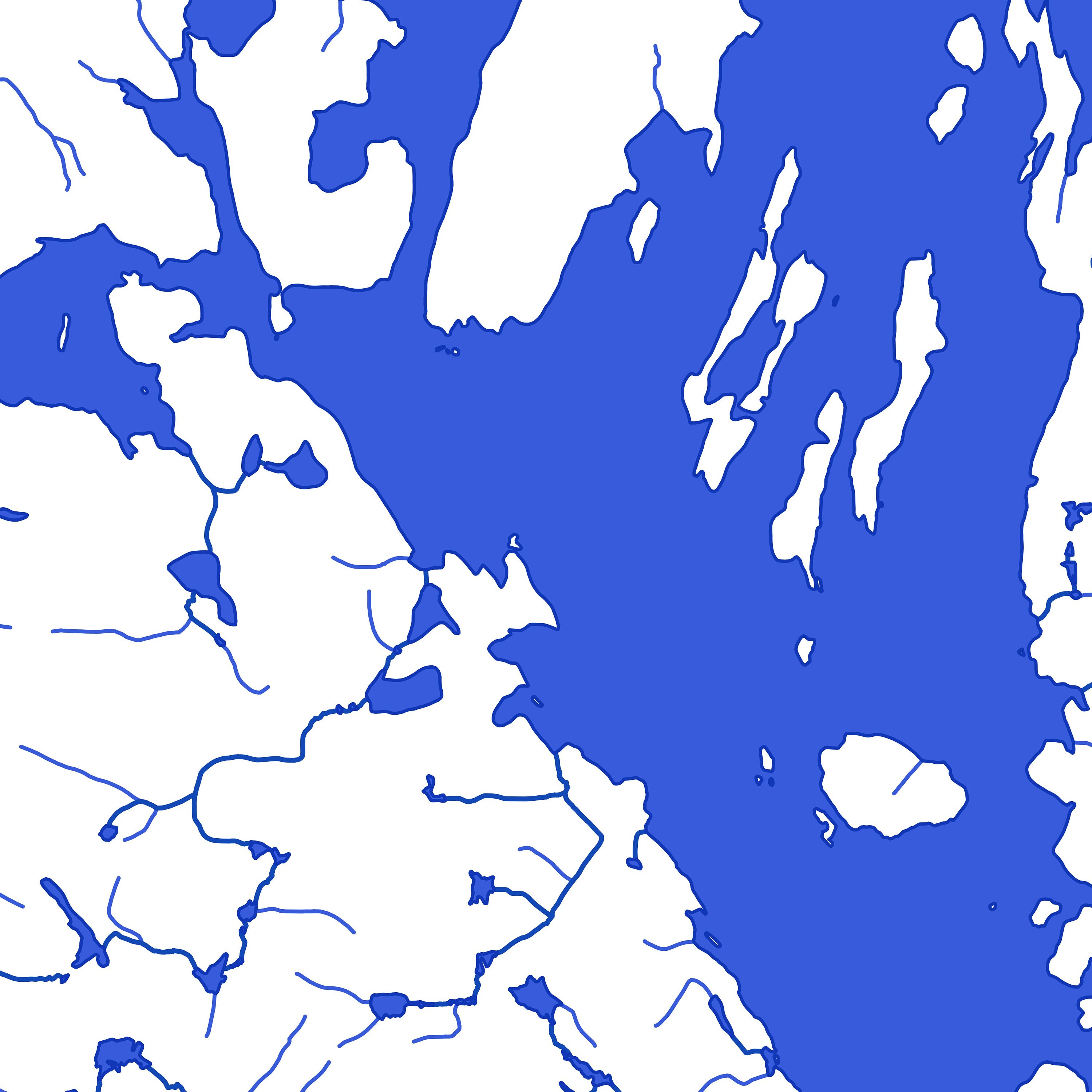 Lac Du Poisson-blanc Map Print Lac Du Poisson-blanc Print - Etsy