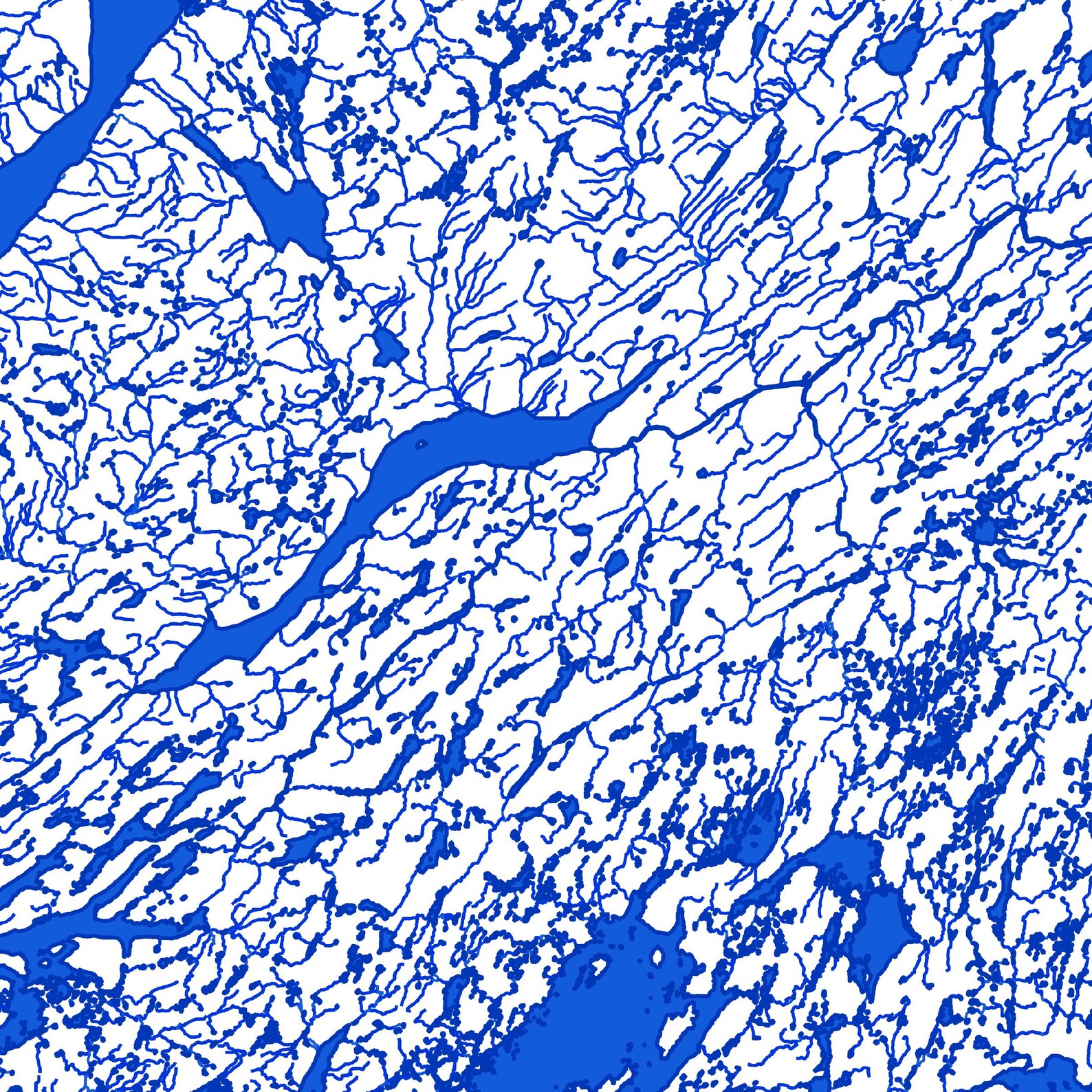 Waterways of Newfoundland Map Poster Newfoundland Print | Etsy