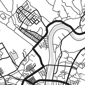 Hikari Map Print, Hikari Print, Hikari City Map, Japan Map, Yamaguchi ...