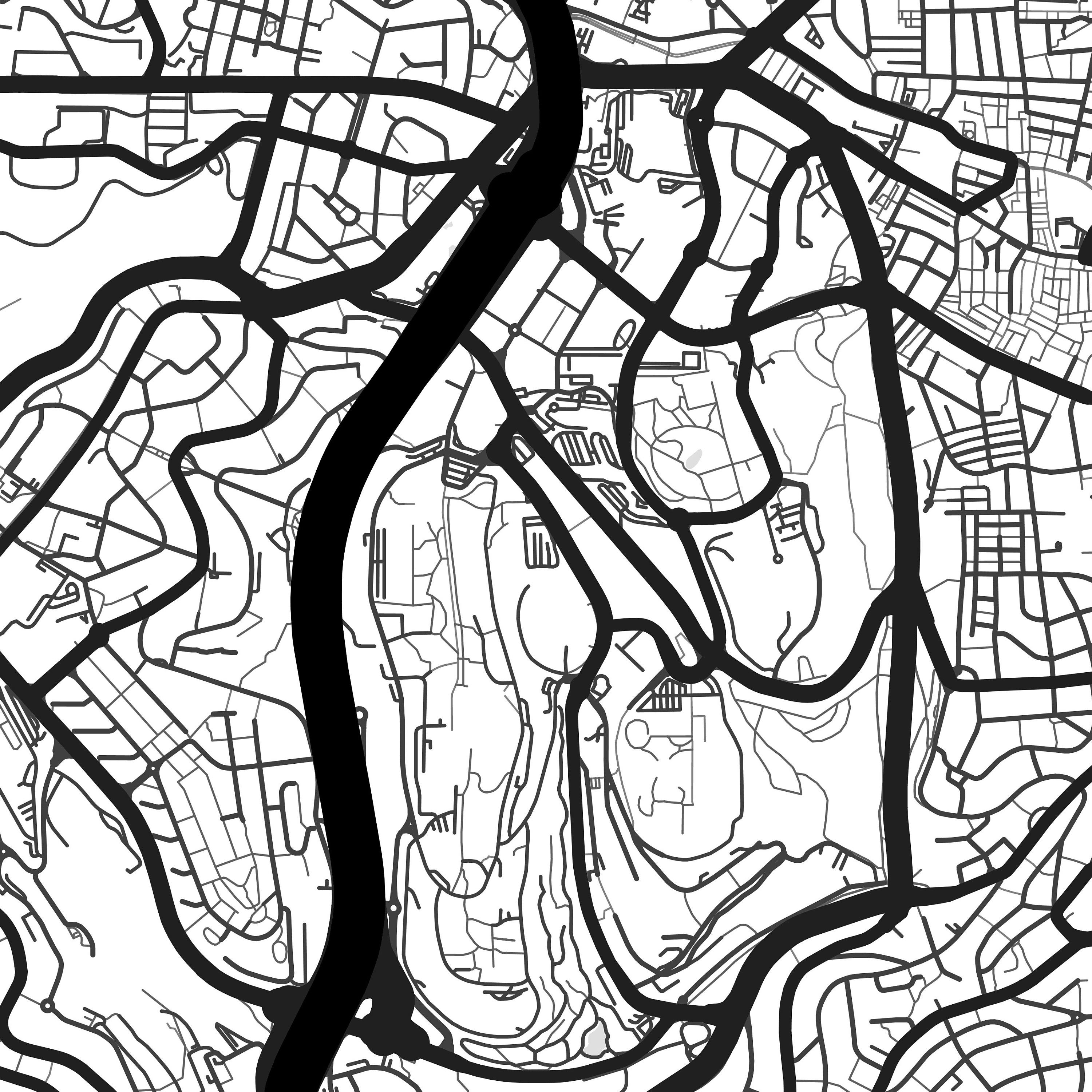 Jerusalem Map Print Printable Jerusalem Map Art Jerusalem | Etsy
