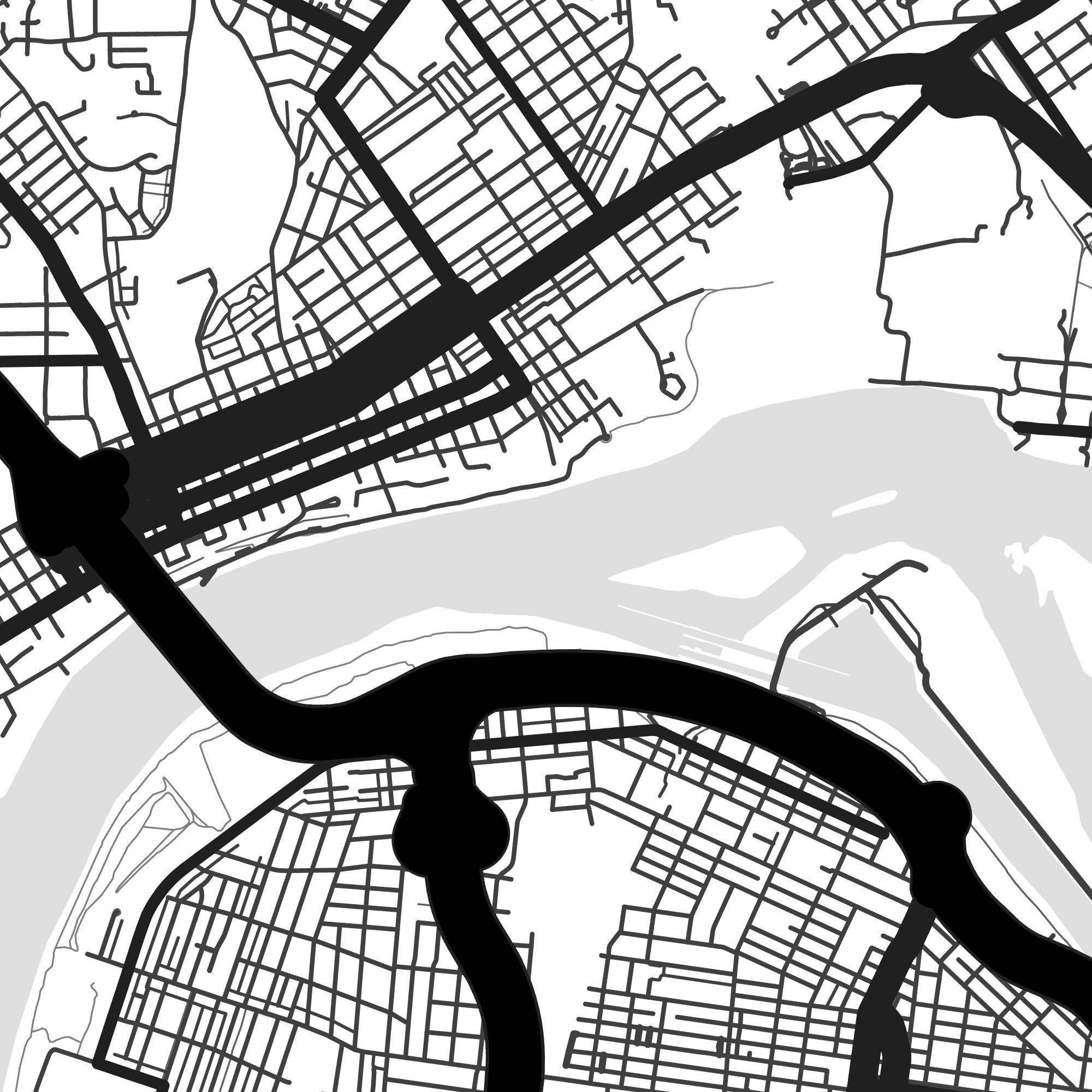 Louisville Kentucky Map Art Print: Detailed Cityscape (digital Download ...