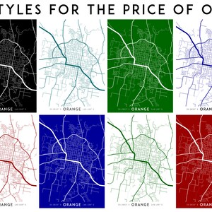 Orange NSW Map Print: Detailed City Art (digital Download) - Etsy