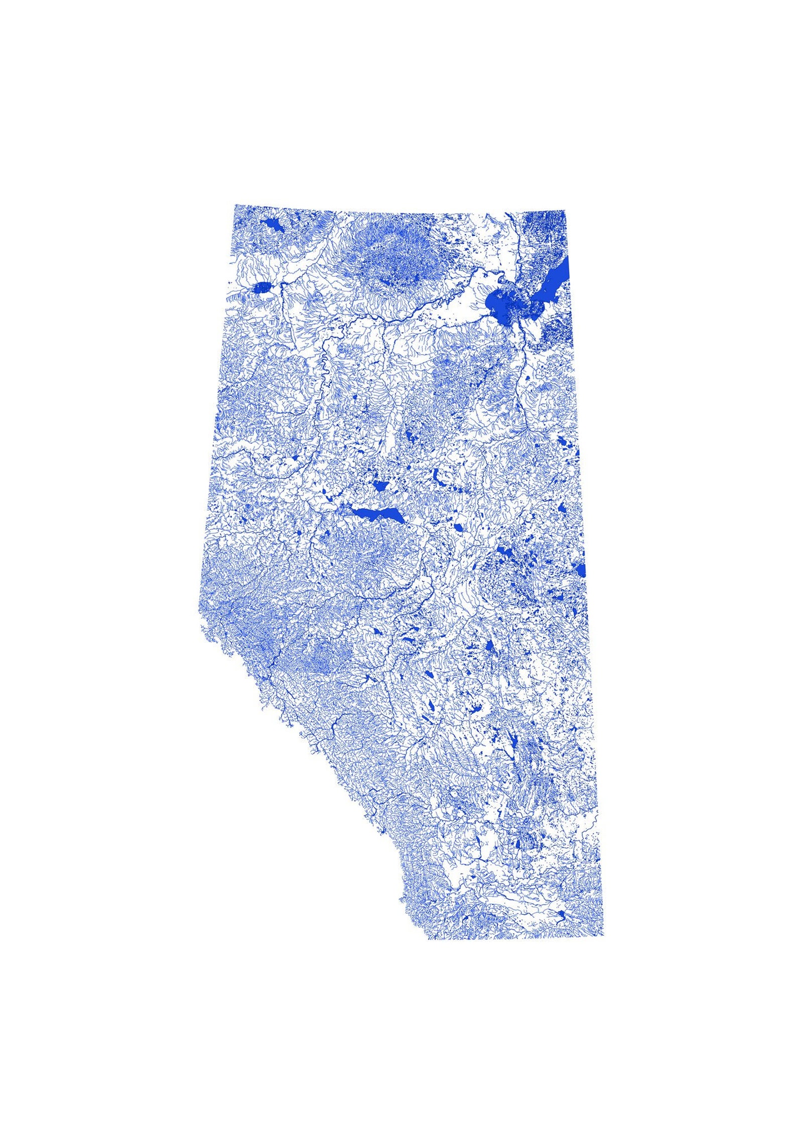 Alberta Map Print Printable Alberta Map Art Alberta Print - Etsy