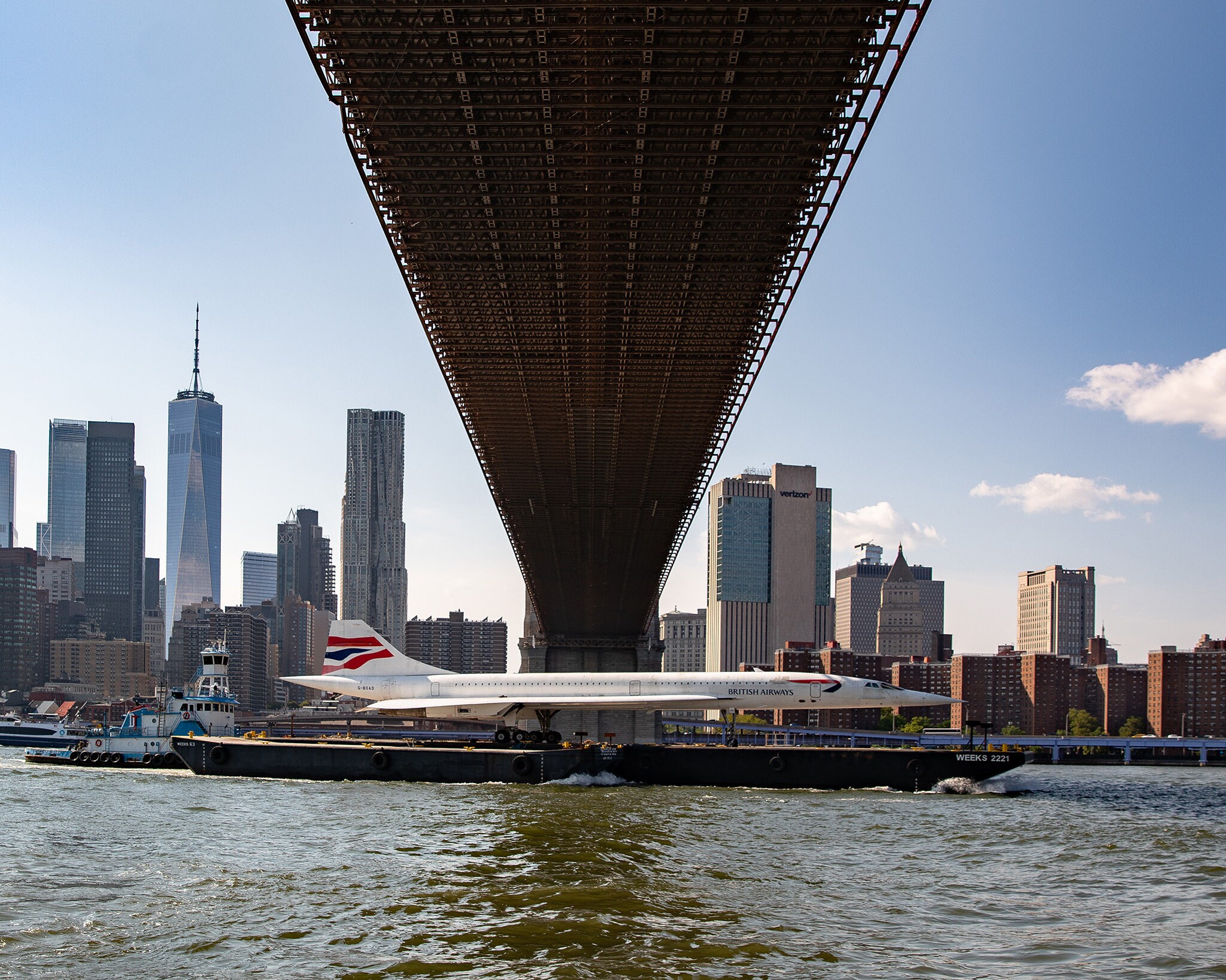 NYC Skyline, New York Print, Concorde Supersonic Jet, Airplane ...