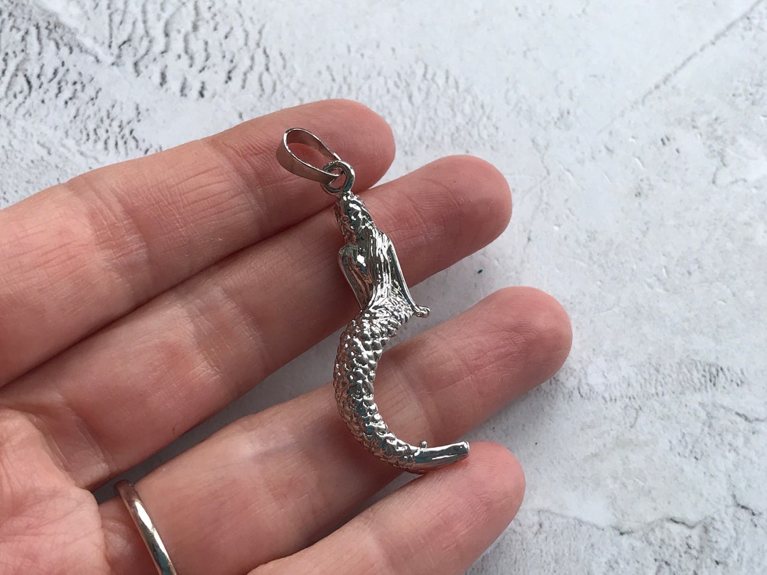 1 X Silver Colour Mermaid Setting - Perfect for Sea Glass Marbles and ...