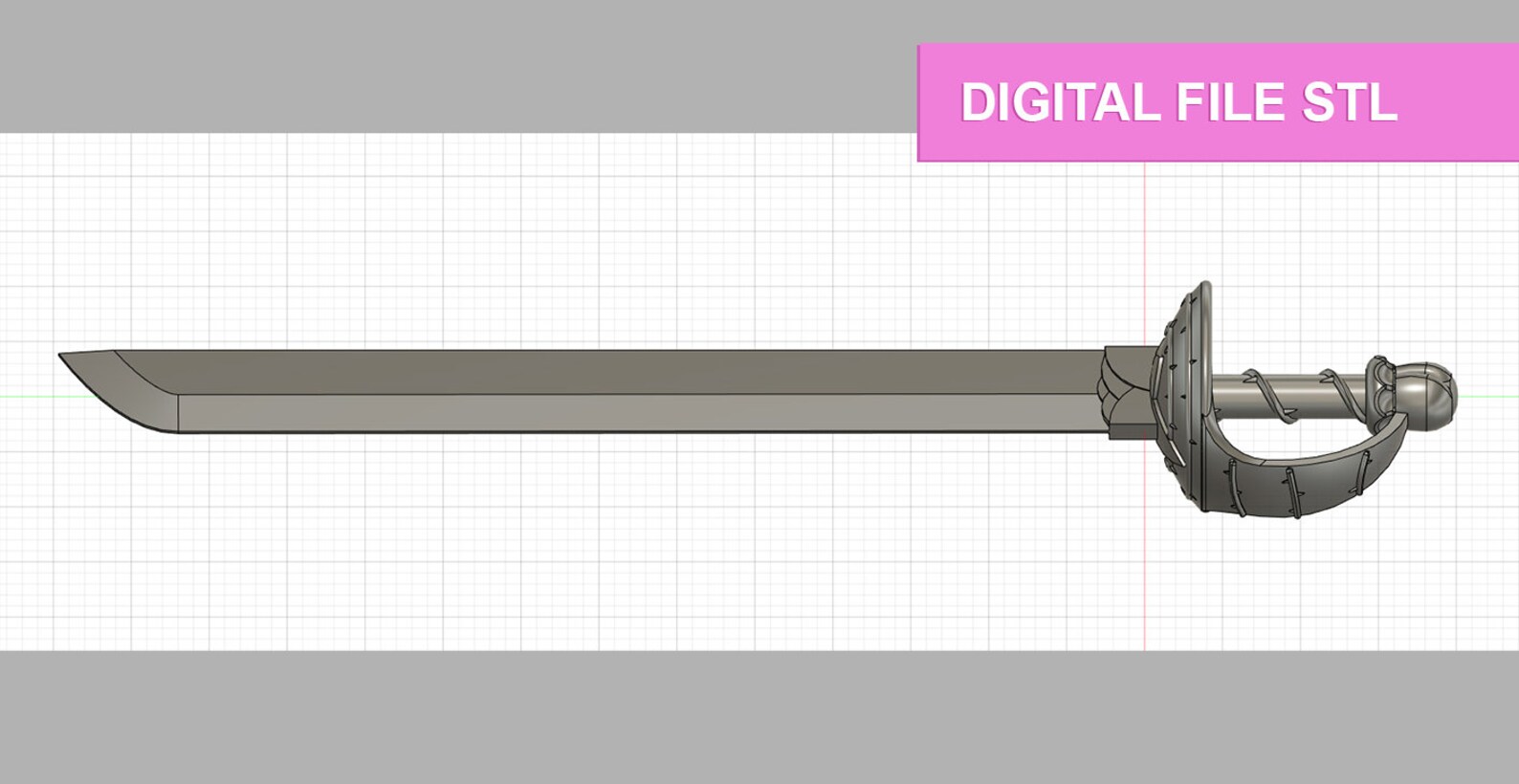 Model 3d STL Sword and Scabbard Rose Quartz Steven Universe - Etsy