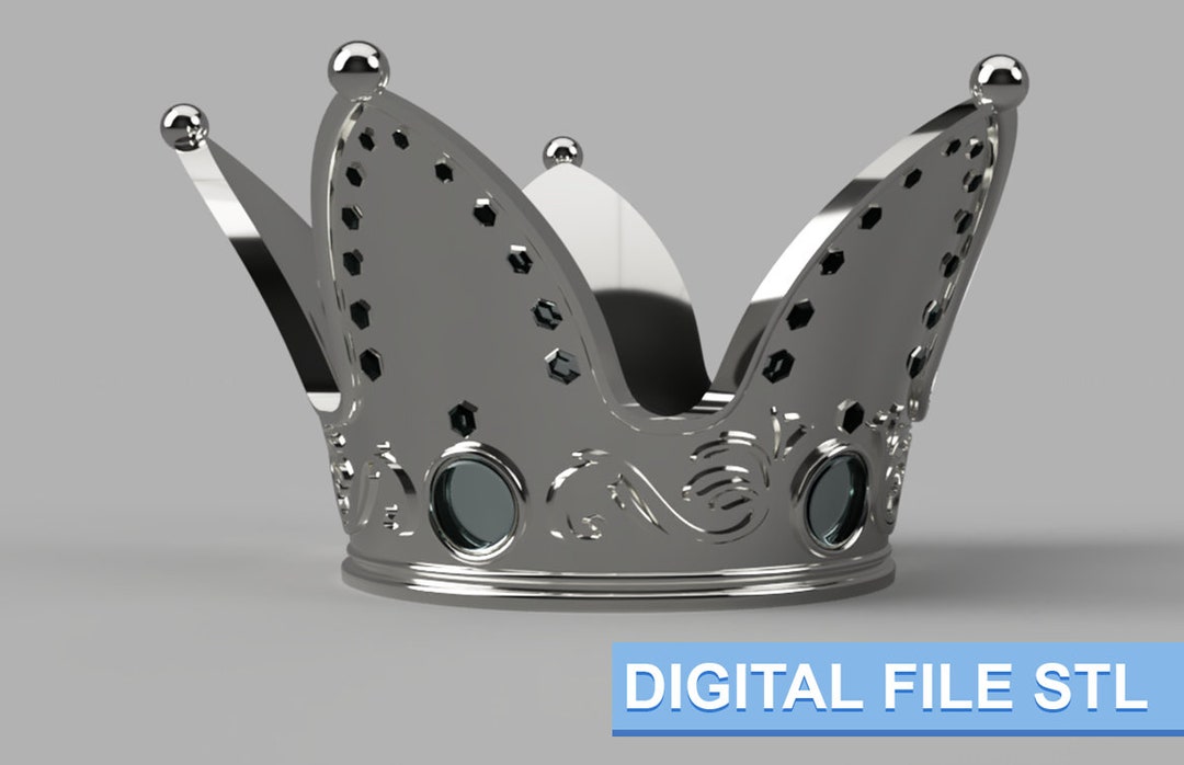 Model 3d STL White Queen Crown Alice in Wonderland Cosplay 3d - Etsy