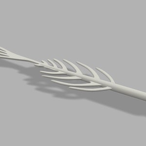 Model 3d STL Fish Bone Pen Ariel Contract Ursula Little - Etsy
