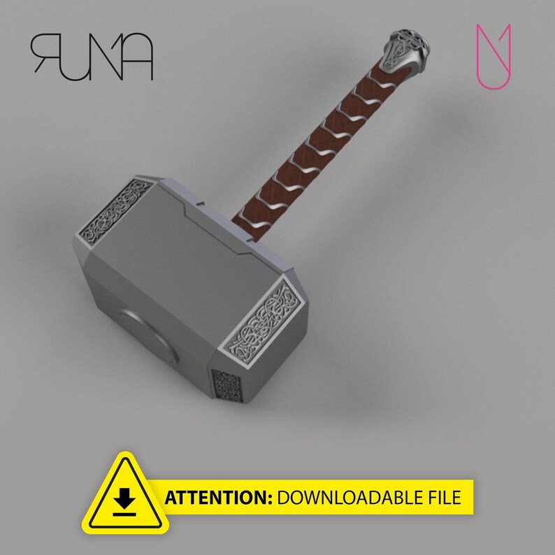 3d STL Model Thor's Hammer Mjolnir Marvel Avengers 3d Print Cosplay - Etsy