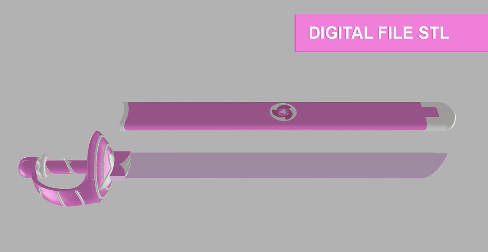 Model 3d STL Sword and Scabbard Rose Quartz Steven Universe | Etsy
