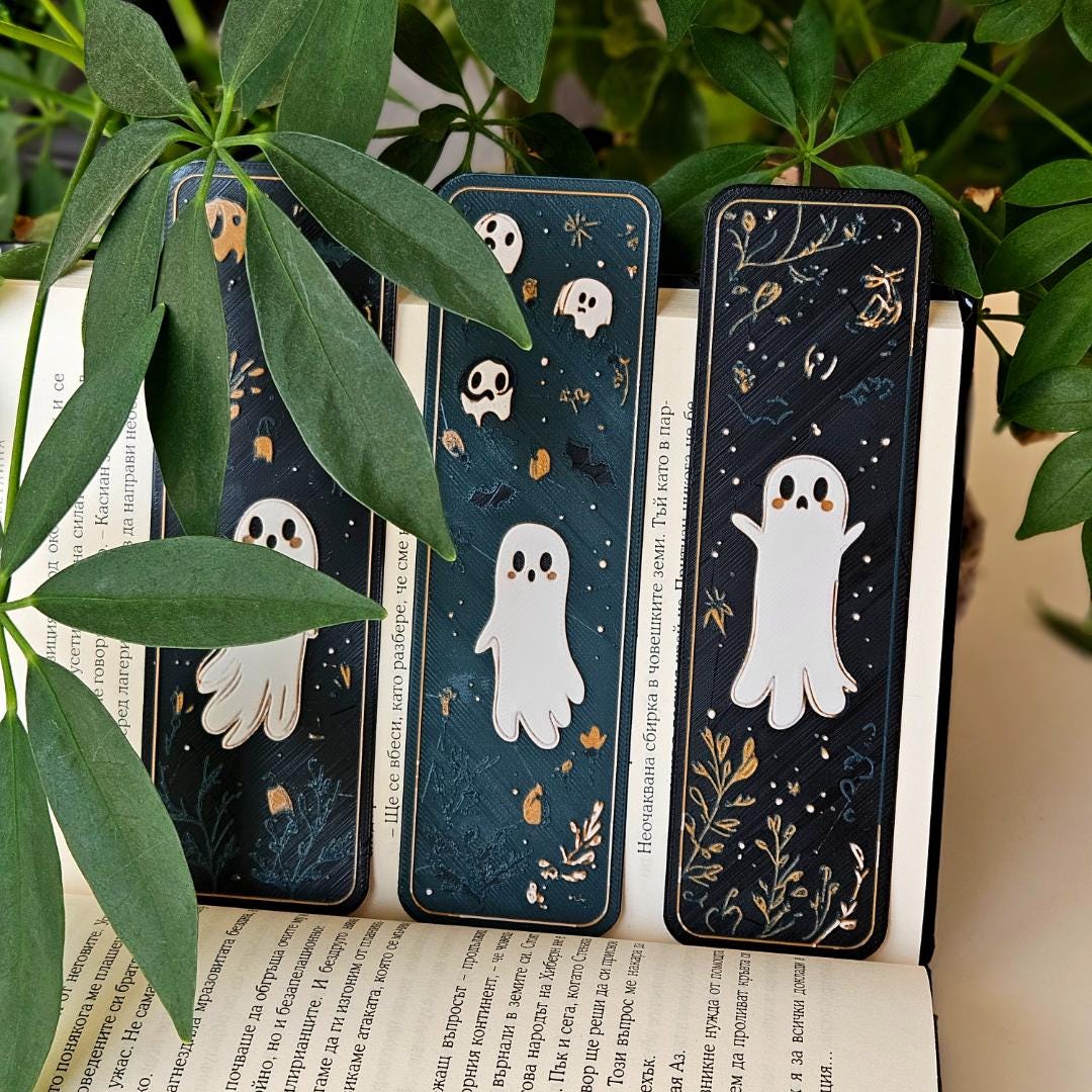 Cute Ghost Bookmark – Halloween Book Lover Gift - Etsy