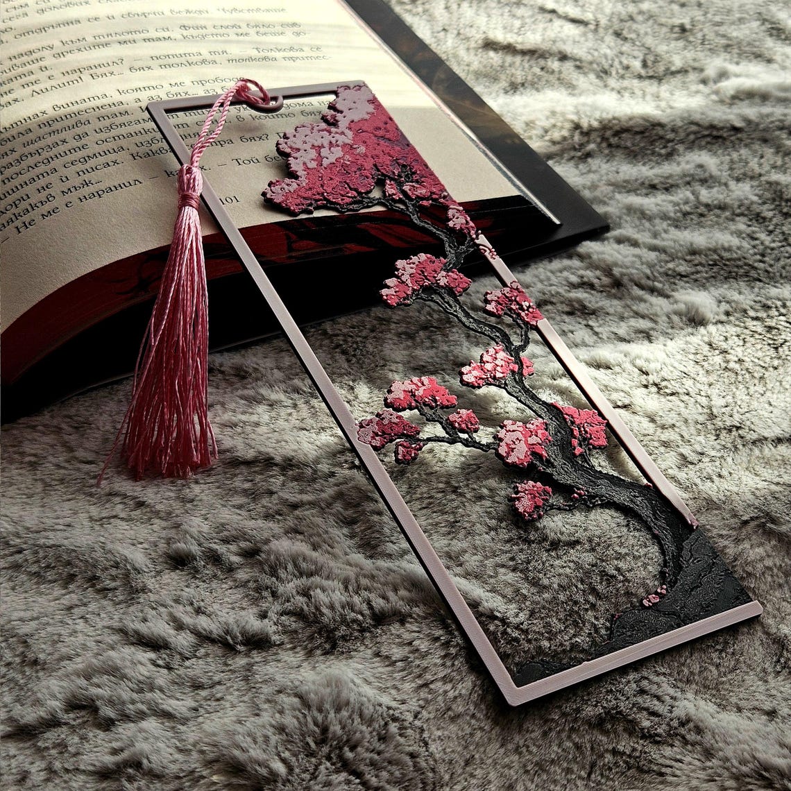 Sakura Tree Bookmark: 3D Printed Japanese Cherry Blossom Gift - Etsy